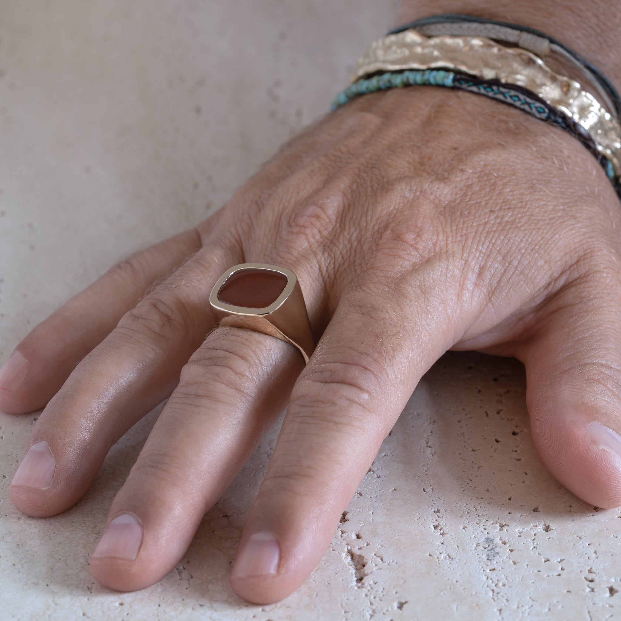 George Signet Ring - 14k - Made to Order – Handcrafted Cph