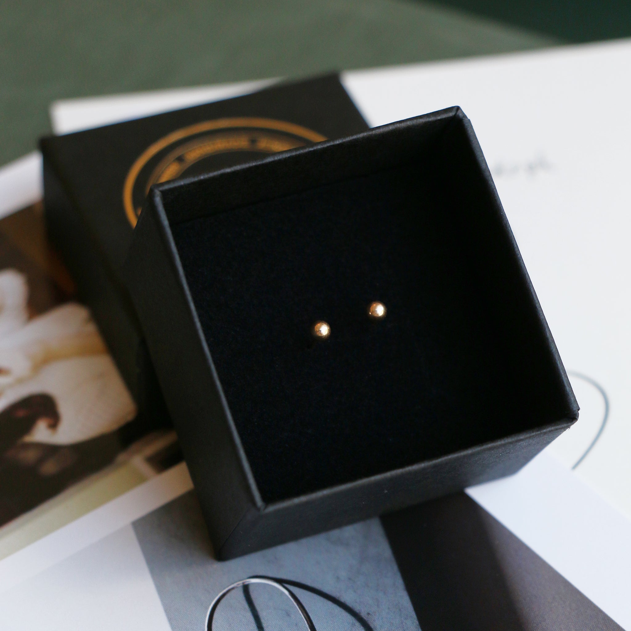 Mini Ball Ear Studs - 14k – Handcrafted Cph